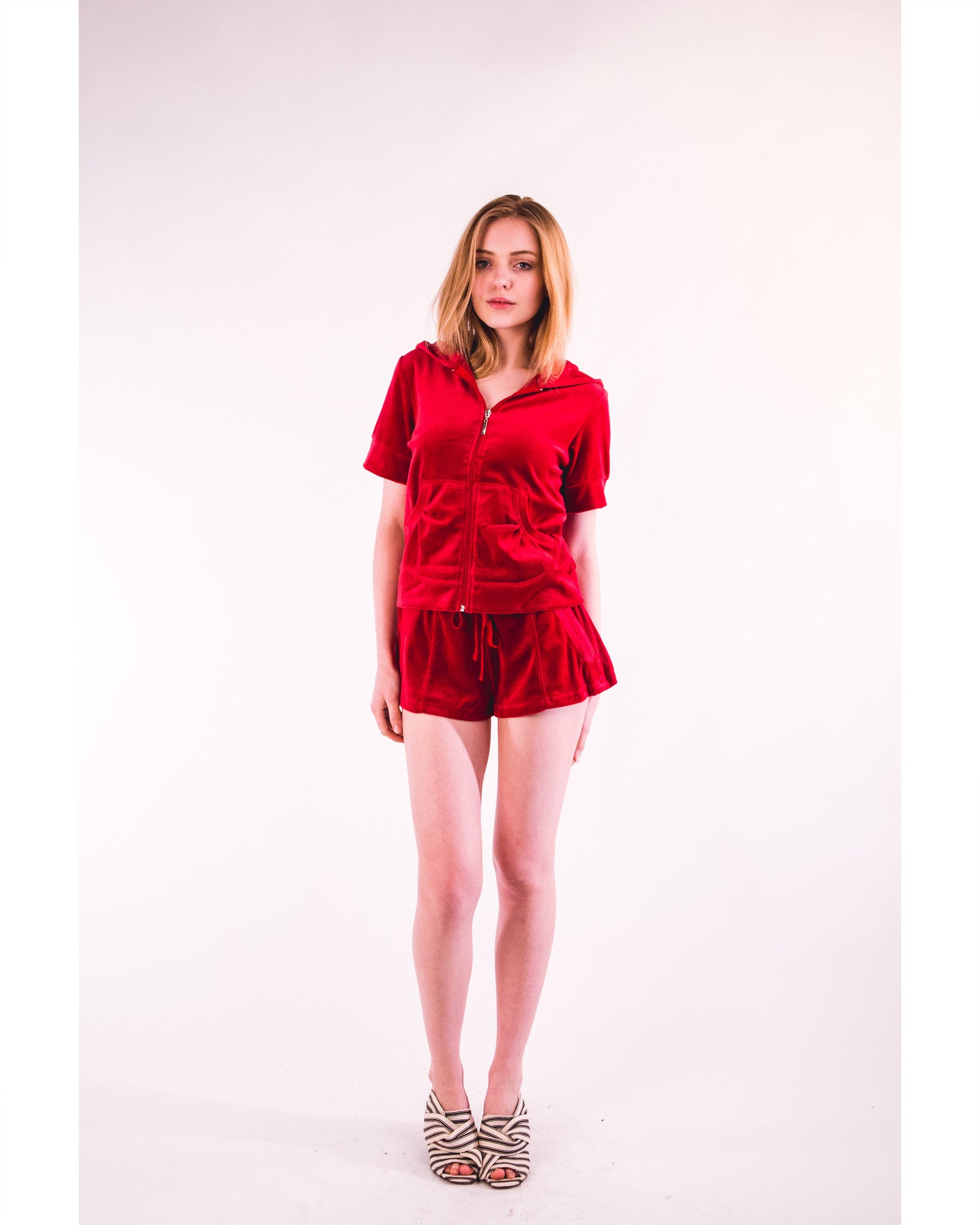 Short sleeves tracksuits (RED) – CY Boutique